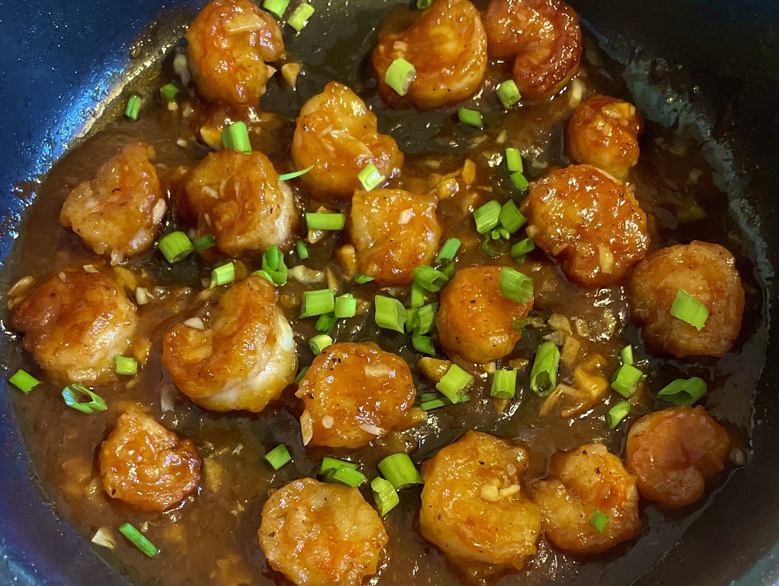 Gochujang Honey Glazed Shrimp (Easy 15 minute recipe)